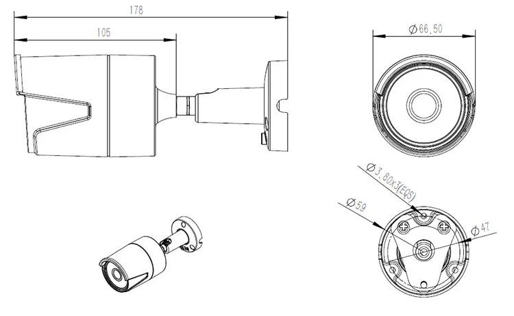36 Led Outdoor Ip66 Waterproof Security Monitoring Surveillance Cctv ...