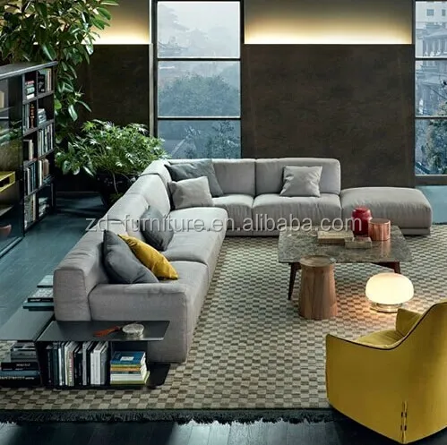 100% Natural Factory Offer Fabric Modern Sofa,Italy Style Living Room ...