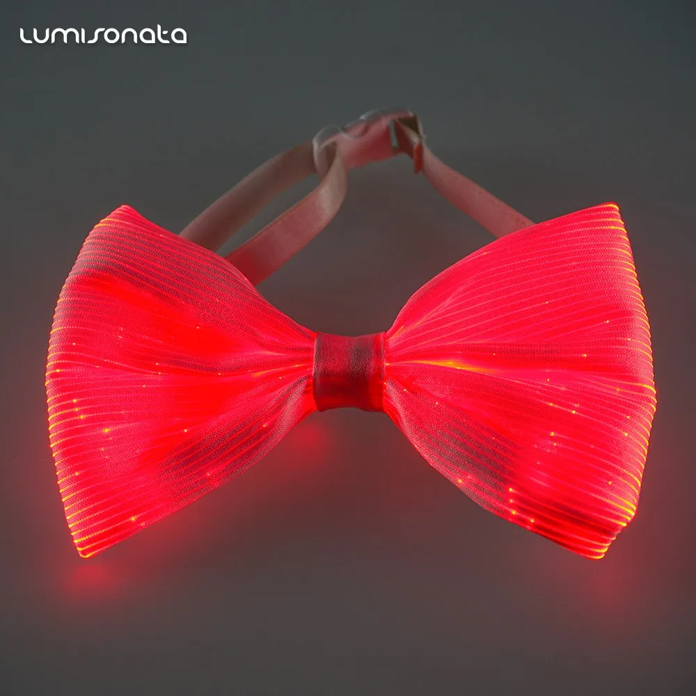 Fantastic Fiber Optic Glow in the Dark LED Party Bow Tie