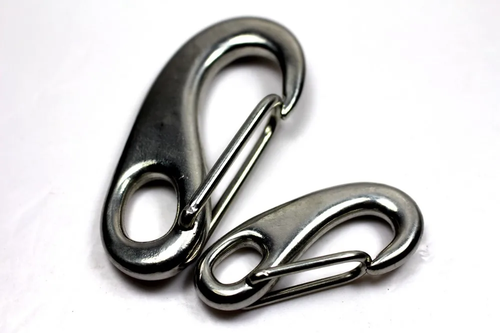 Ss Stainless Steel Egg Shaped Spring Clip Snap Hook - Buy Snap Hook ...