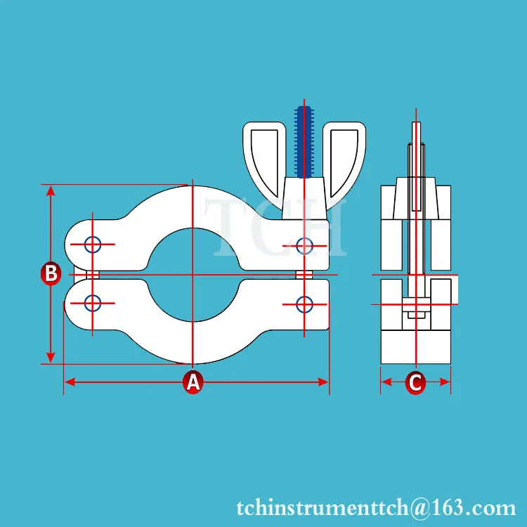 Aluminum Alloy Hinge Clamp Kf-10,Kf-16 Vacuum Fittings,Iso-kf Flange ...