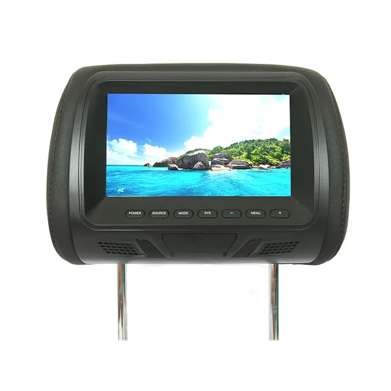 7 Inch Car Headrest Monitor With Video Output 800*480 Resolution - Buy ...