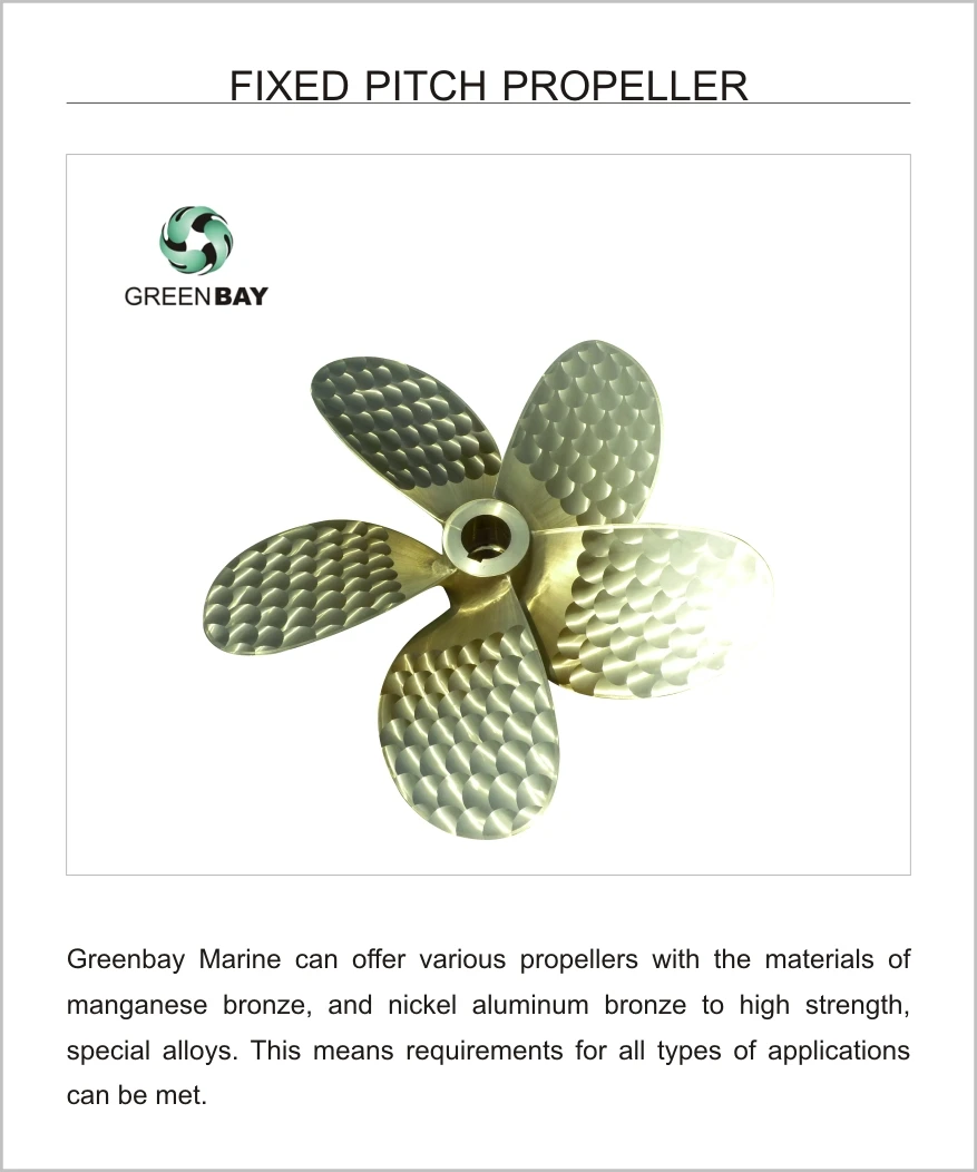 Marine Pedal-powered Boat Paramotor Propeller Vessel 4 Blades Shaft ...