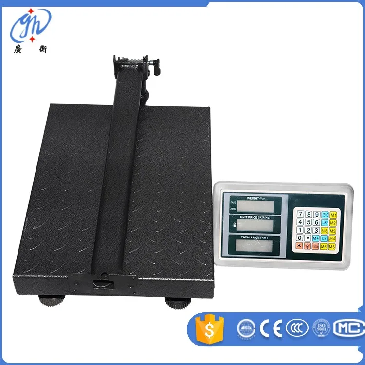 300kg Weight Computing Digital Floor Platform Scale Postal Shipping ...