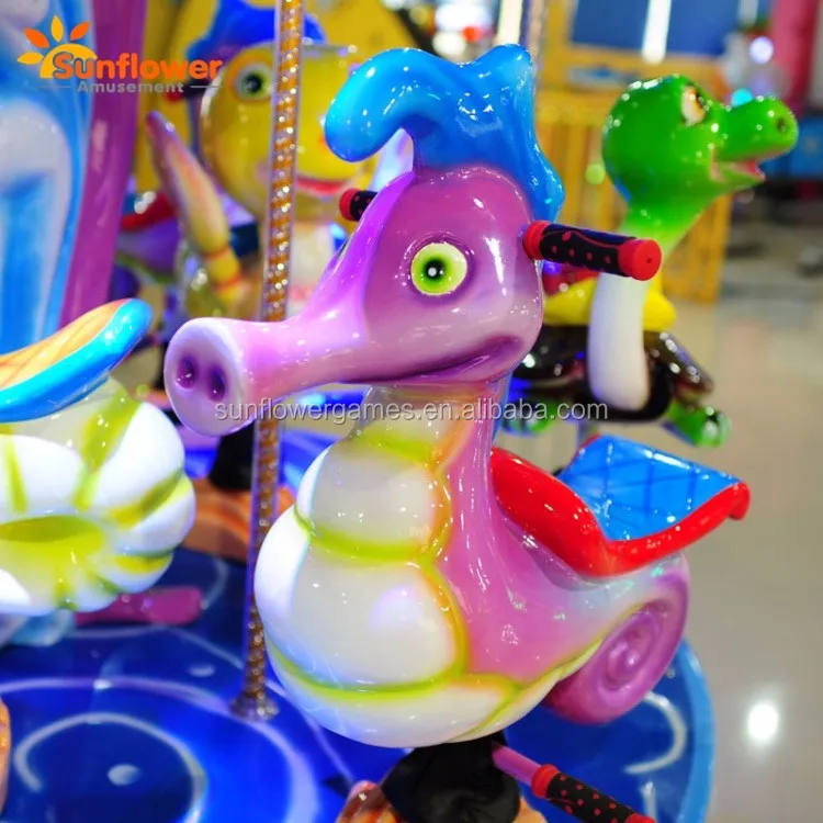 9P Sea Animal Carousel - Fun Amusement Park Ride