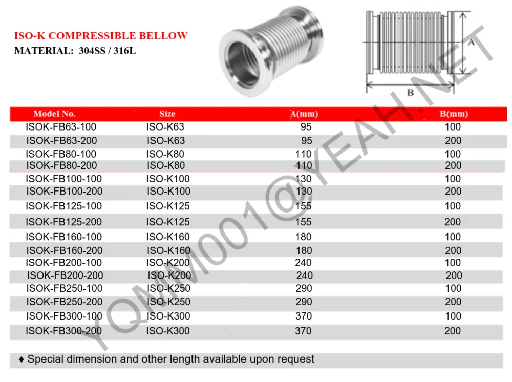 KF FLEXIBLE BELLOW - Durable Stainless Steel Solutions