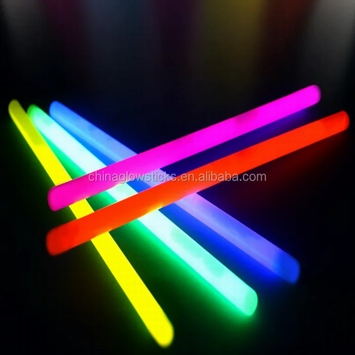 Safety Glow Stick 10pcs Per Tube Wrapped 350mm Long Party Neon Glow ...