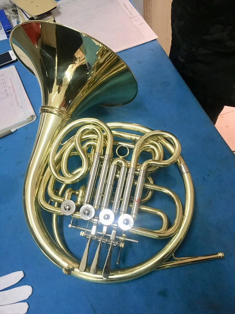 Yellow Brass Body Mini French Horn For Sale - Buy Horns For Sale ...