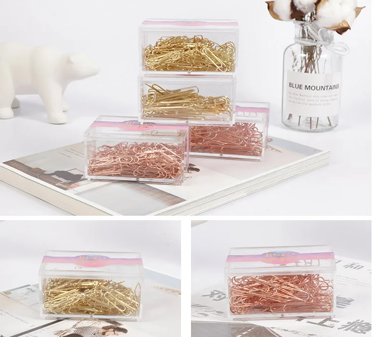 Triangle Plastic Paper Clips - Assorted Colors & Eco-friendly