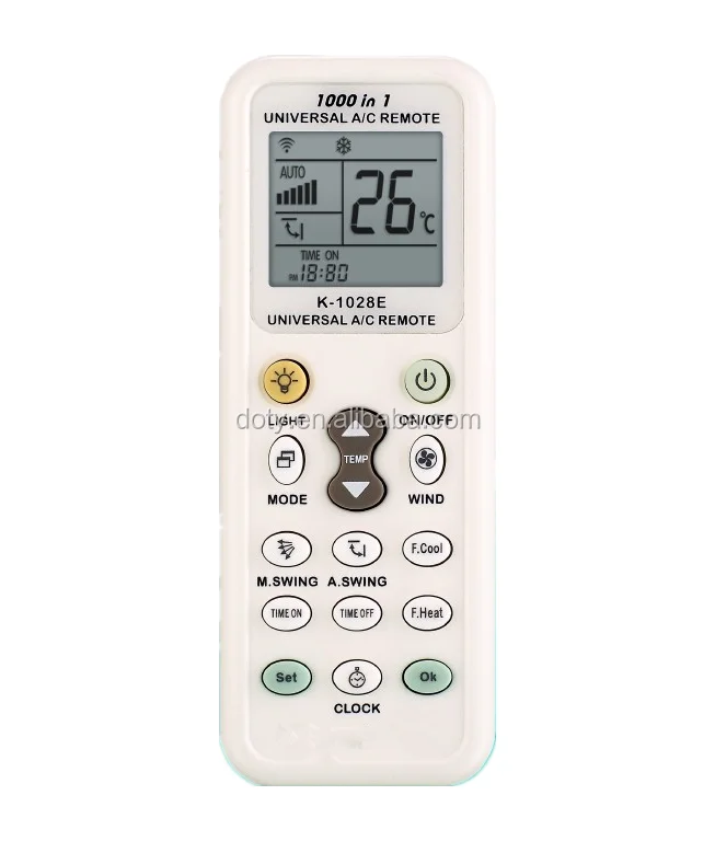 Universal A/C Remote Control: Programmable and Learning Features
