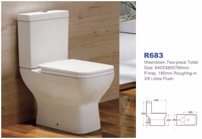 Western Wc Toilet Standard Size Ceramic Sanitary Ware Set Brands Two ...