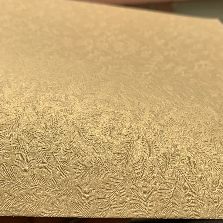 Single Side Embossed Printing Wedding Pearl Cardstock Paper 230g - Buy ...