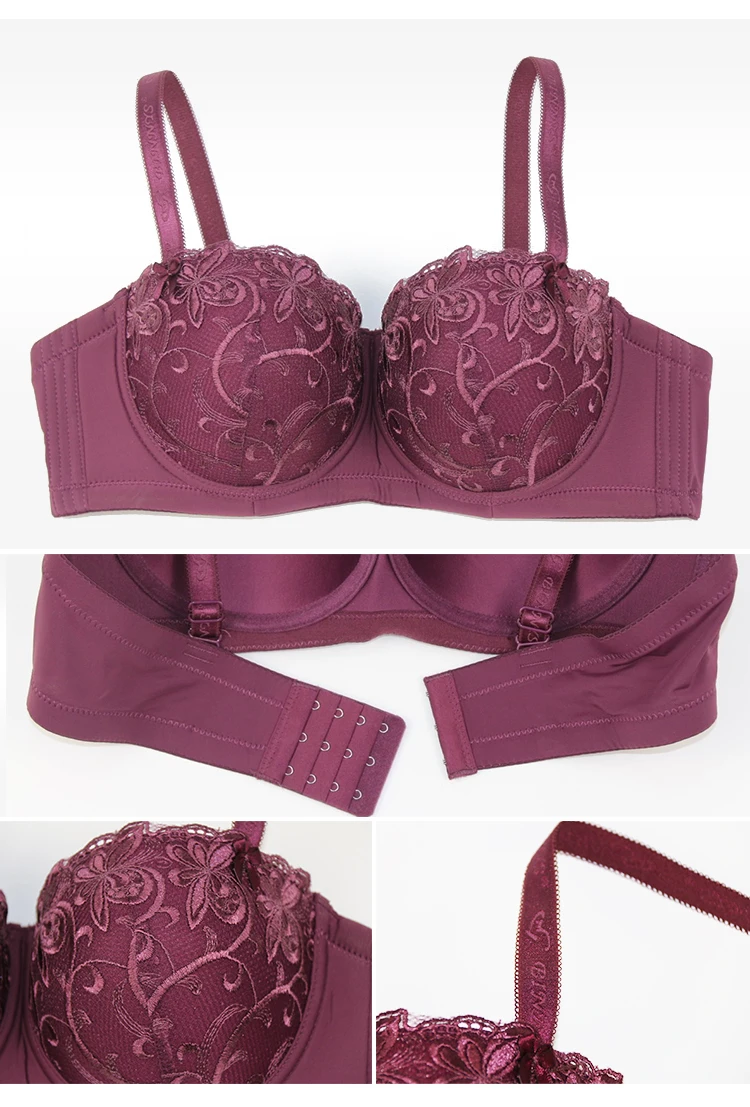 Binnys Colorful Embroidery Ladies Stylish Underwire Bra - Buy ...