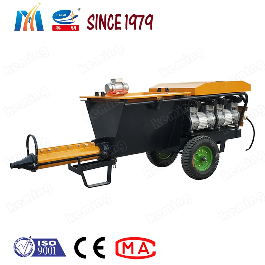 Screw Conveyor Render Spray Machine 150 M2 / H Diesel Mortar Plastering ...
