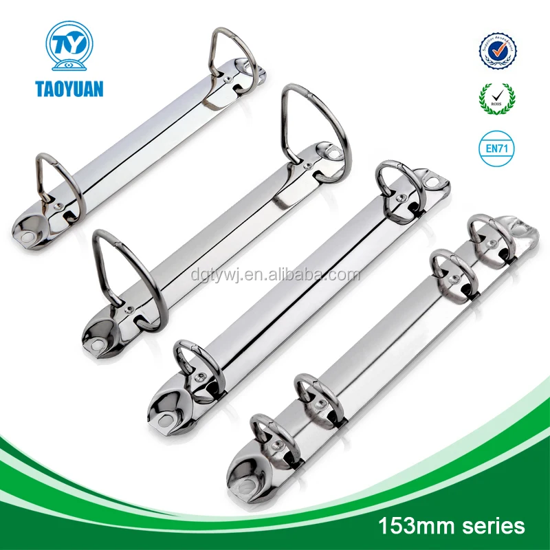 Metal 2-O Ring File Clip - Perfect for 2 Ring Binders