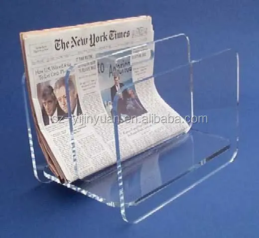 Acrylic Magazine Holder - Durable Trade Show Display Rack