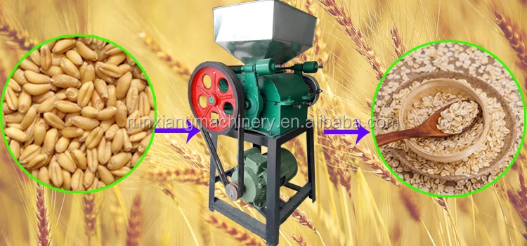 Oats Oatmeal Roller Flakes Making Machine - High Productivity