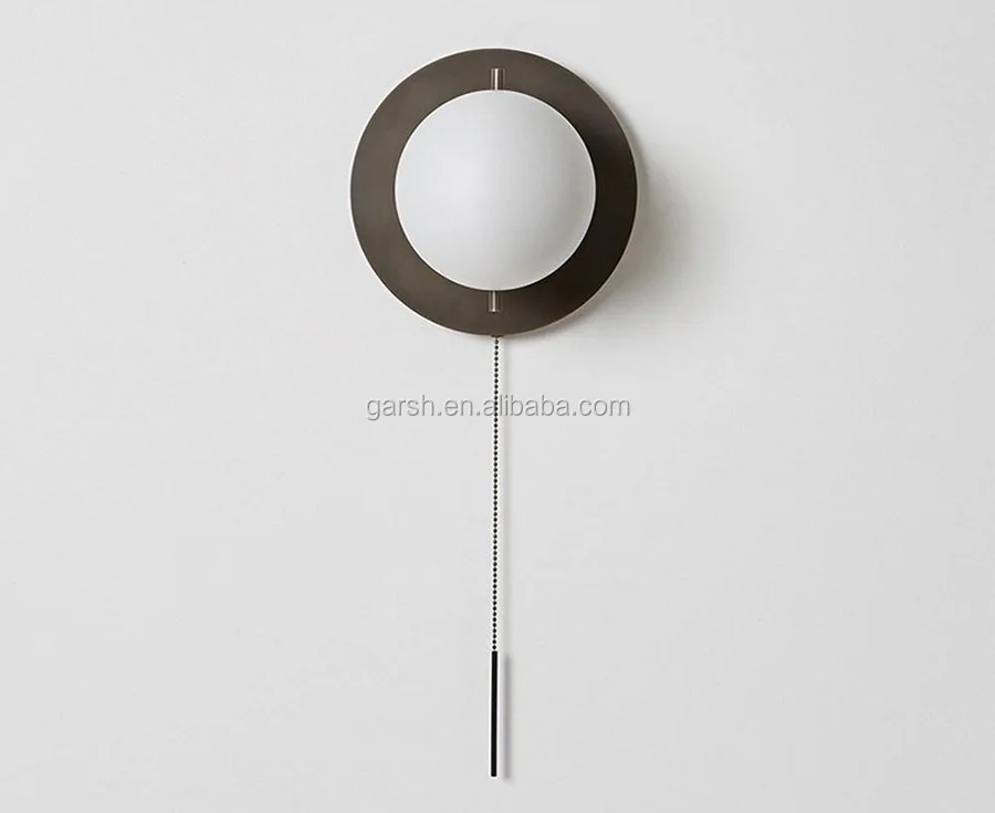 Pull Cord Decor Sconce - Modern LED Bedroom Wall Lamp