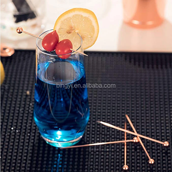 Stainless Steel 304 Round Top Cocktail Pick Set Perfect for Gift