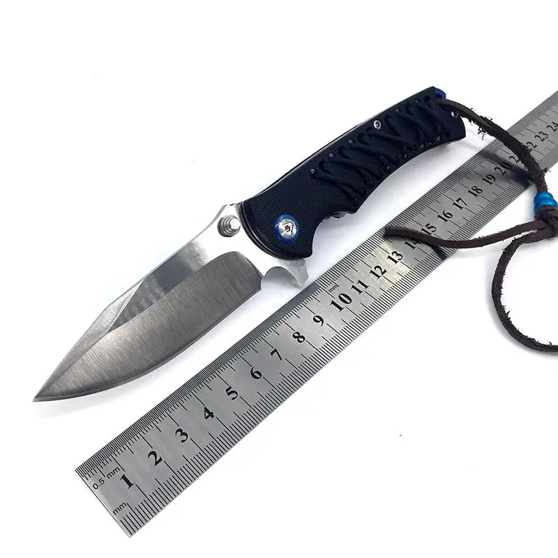 Multi Color Pocket Knife 9cr18mov Steel Reinforced Rope In Black & G10 ...