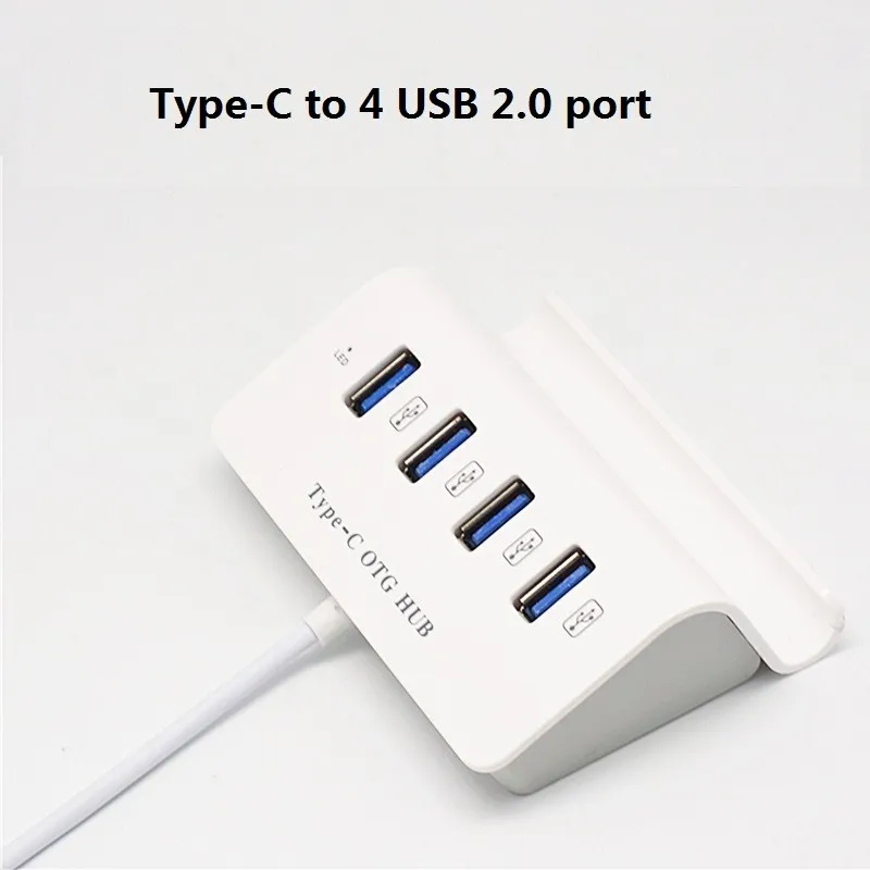 Type-c Otg Hub 4 Ports For Smart Phone Computer - Buy Type-c Otg Hub ...