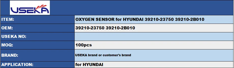 Oxygen Sensor for Hyundai 39210-23750 39210-2B010 - High-quality