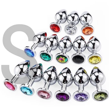 Small Size Colorful Stainless Steel Metal Plug Anal Sex Toys For Women ...