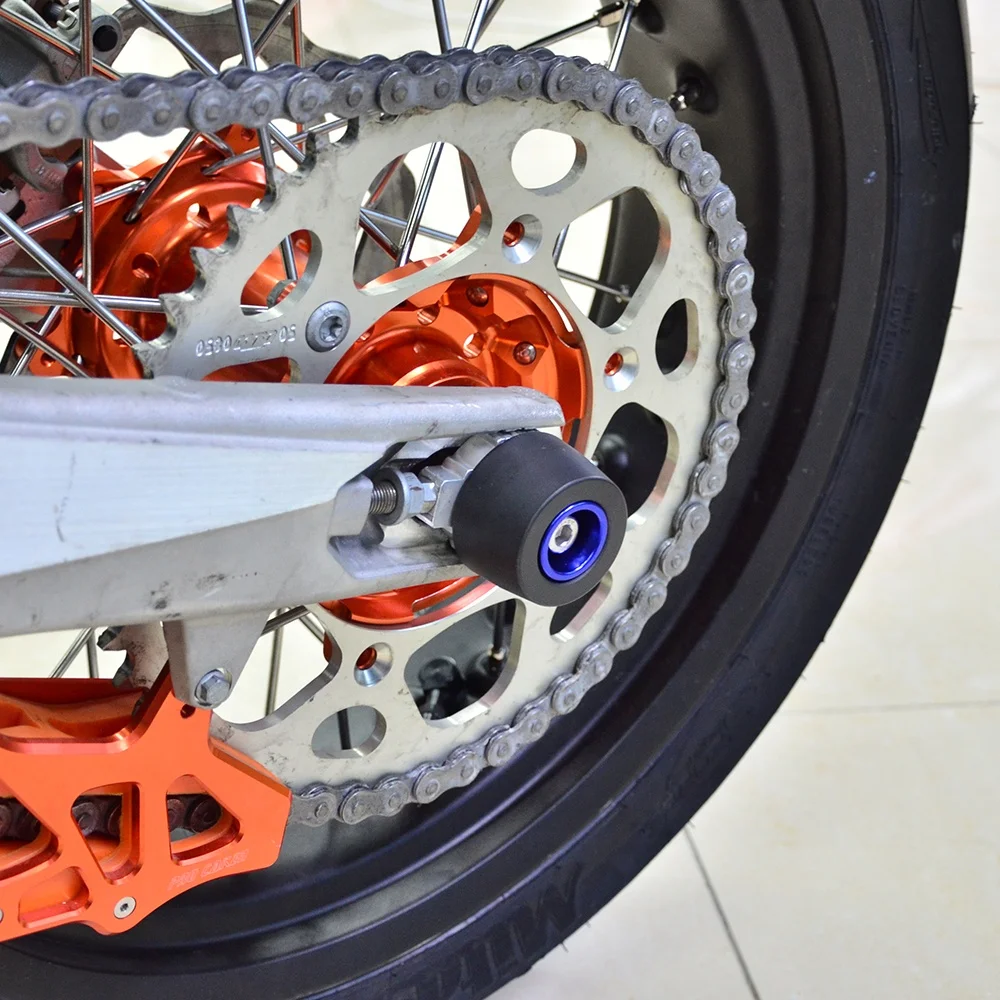 NiceCNC Rear Wheel Axle Sliders Crash Pads Protector for KTM 950/990 ...