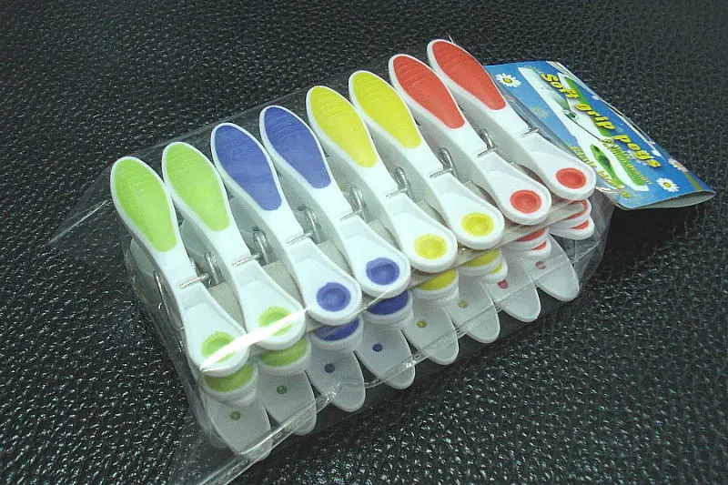 Soft Grip TPR Plastic Clothes Pegs by PUZHE - Durable & Easy to Use