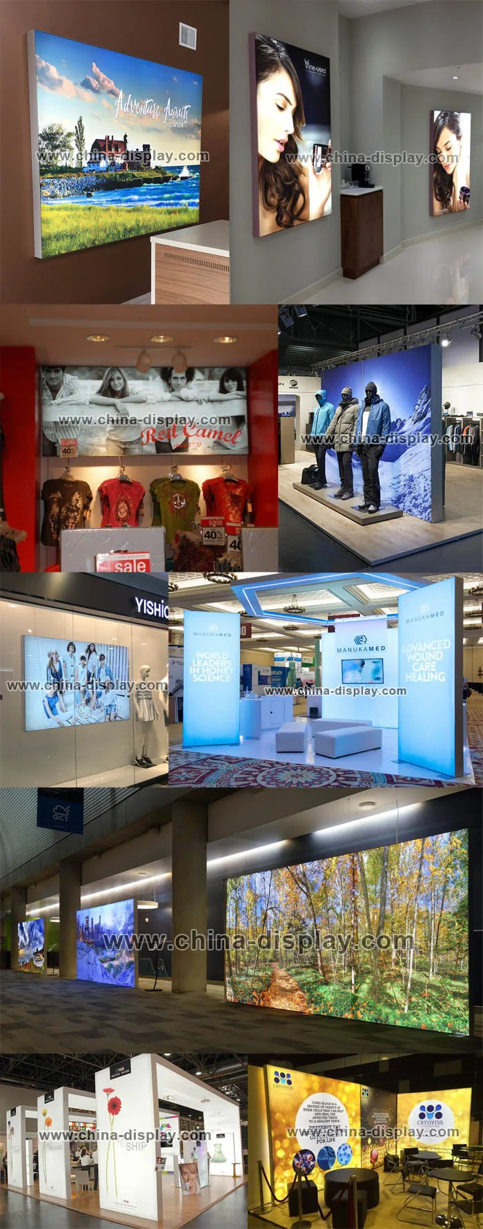 Aluminum Seg Led Back Lit Display Fabric Light Box Frame - Buy Fabric ...