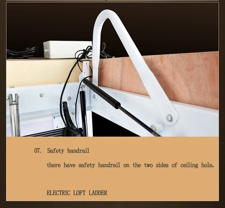 Standard Steel Retractable Automatic Telescopic Attic Ladders/remote ...