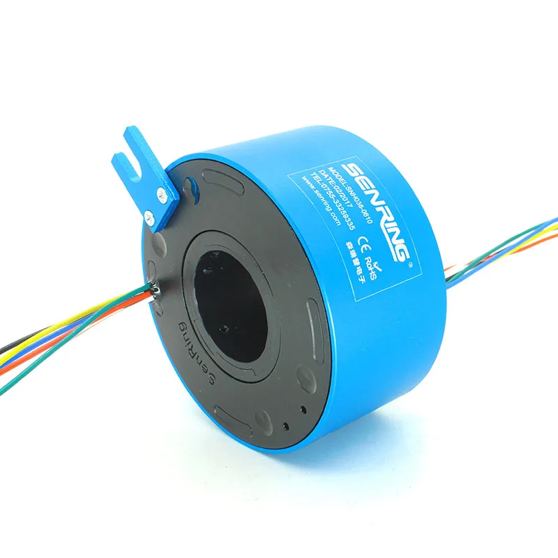 Senring Slip Ring - 6 Wires, 10A/2A Signal, IP51 Grade