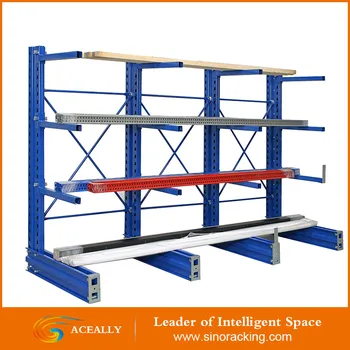 Single Sided Cantilever Rack With Adjustable Steel Shelf/heavy Duty Raw ...
