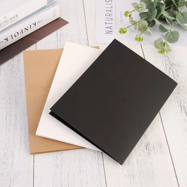 A4 Expanding Plain Paper File With Business Card Pocket File Folder For ...