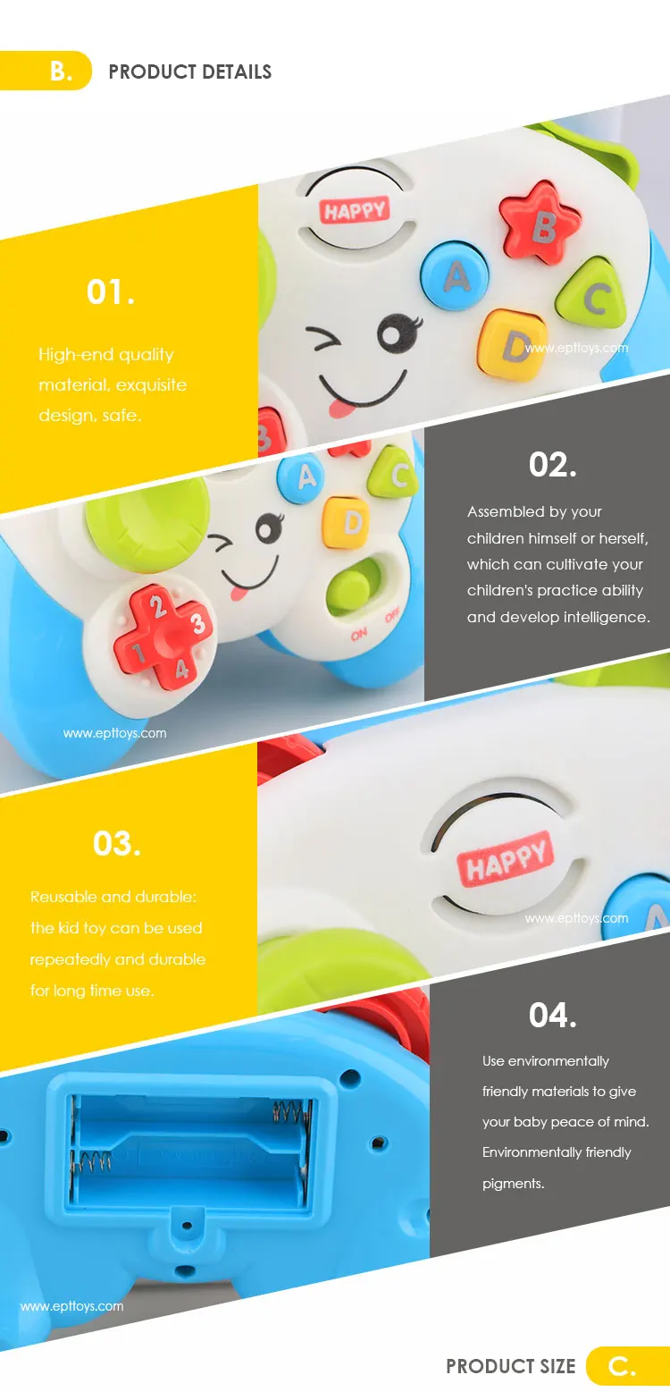 Battery Operated Baby Controller Musical Toy With Light And Music - Buy ...