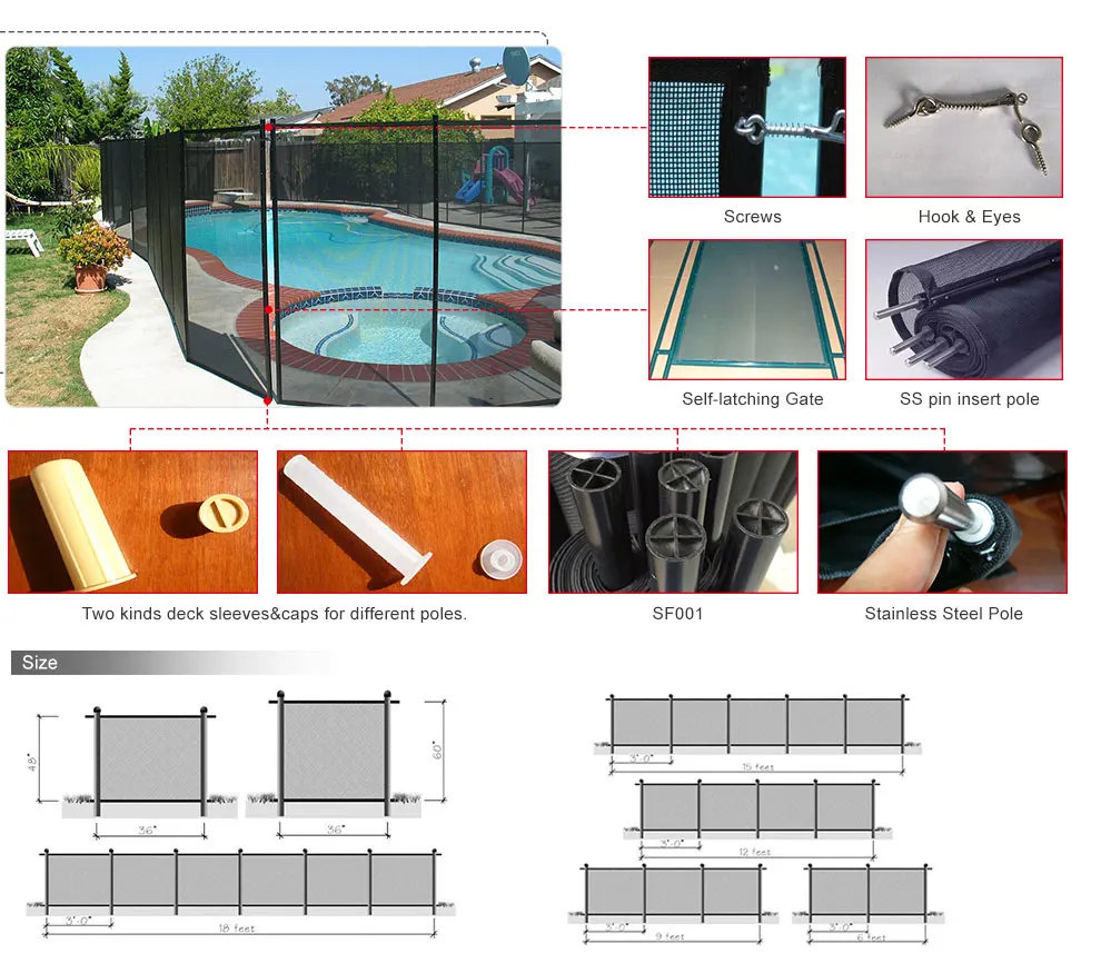 Ningbo Haishu Jishun Fence Ltd. - POOL FENCE,PLASTIC INSERT