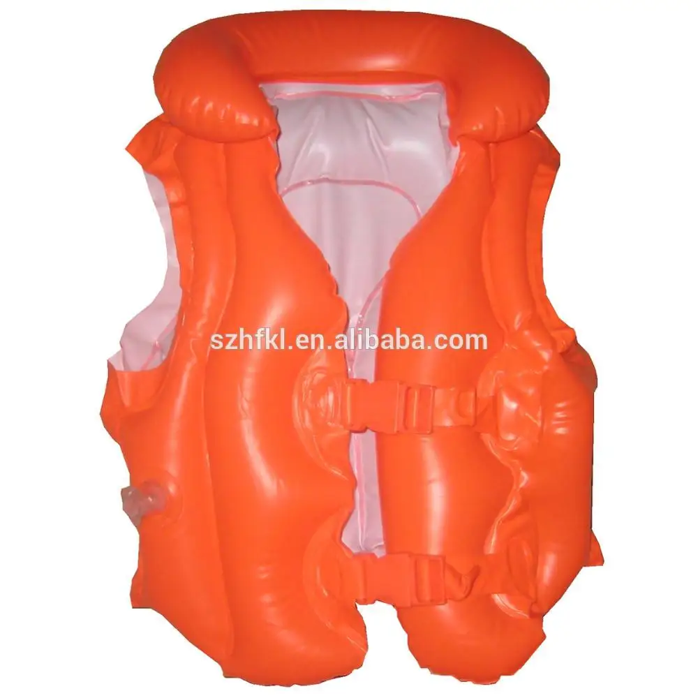 Factory Customized Inflatable Swimming Vest Pool Float Life Jacket for ...
