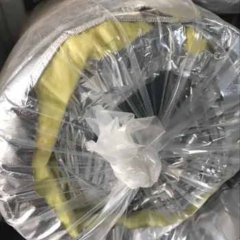 Fire Resistant Yellow Fiberglass Insulation Aluminium Pipe Acoustic ...