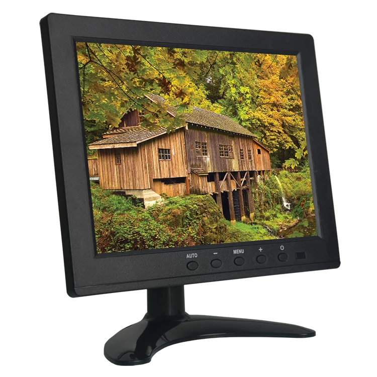 Mini Cctv Monitor 8 Inch Tft Led Bnc Monitor With Dc 12v Power Supply ...