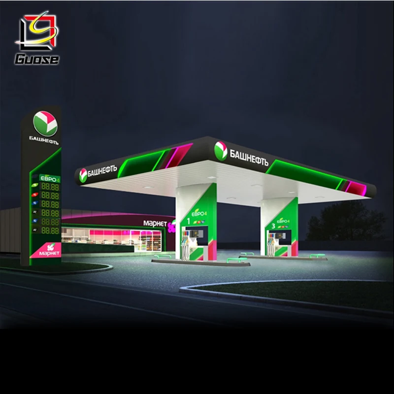 Gas Station Digital Led Price Illuminated Pylon Signs for Outdoor ...
