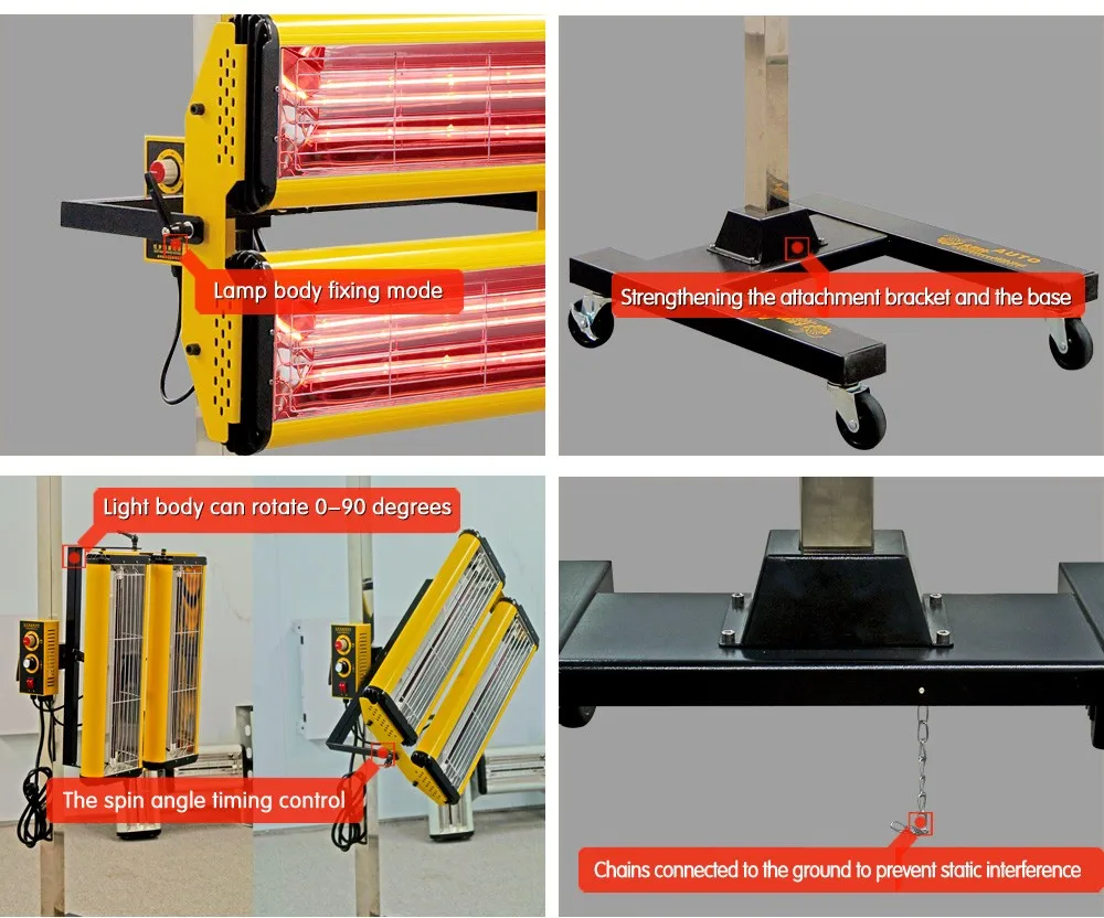 Industrial Baking Halogen Infrared Heat Lamp - Buy Dry Paint Lamp,Car ...