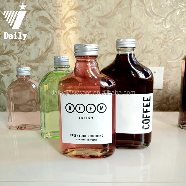 Stocked 100cl 150ml 200ml 250cl Travel Small Glass Flask Liquor Bottle ...