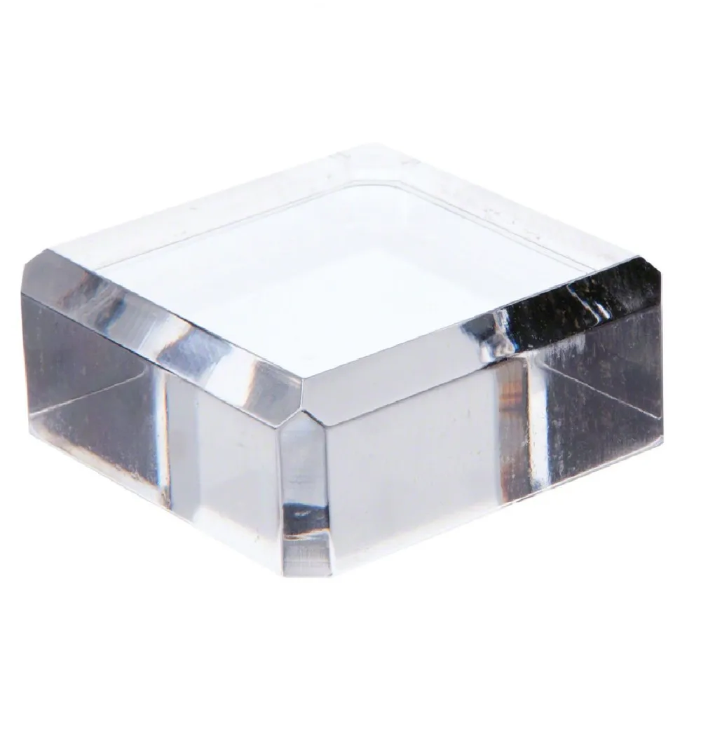 Clear Acrylic Perspex Beveled Corner-cut Display Base Wholesale - Buy ...