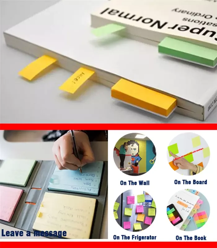 Beautiful Style Custom Sticky Notes Pads With Pu Leather Box| Alibaba.com