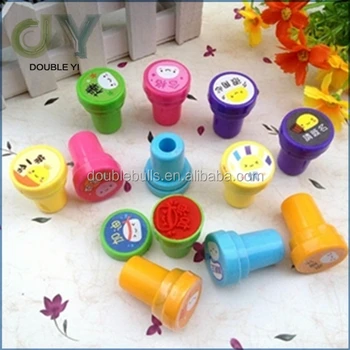 Custom Lovely Kids Toy Plastic Stamp Plastic Shiny Stamp Kids Cute Toy ...
