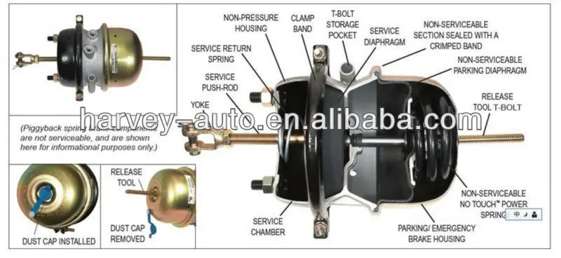 HV-S01 Spring Brake Chamber - Reliable Heavy Duty Performance