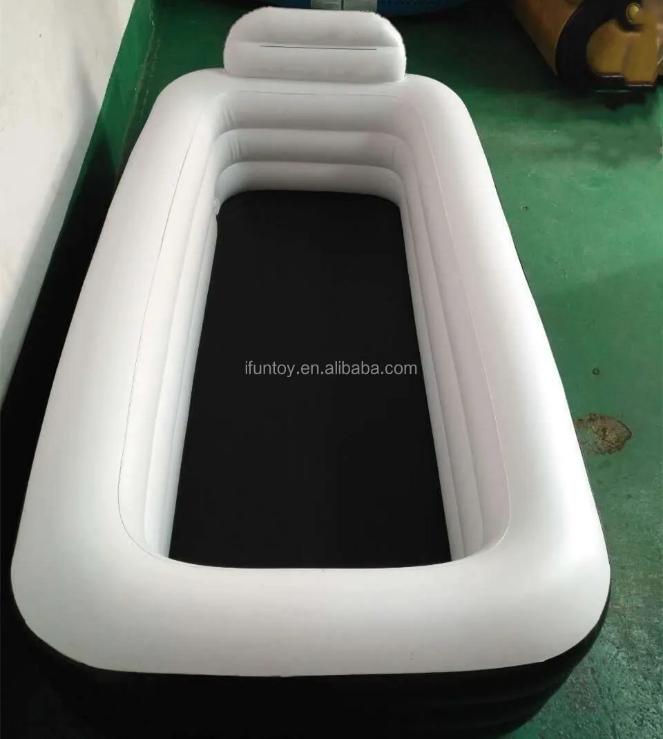 Portable Rectangular Inflatable Recovery Bathtub / Inflatable Solo Ice ...