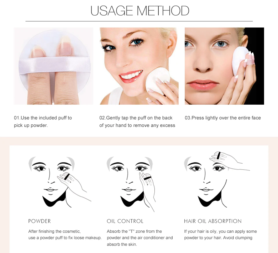 O.TWO.O Face Powder Makeup - 2 Colors Whitening Loose Powder