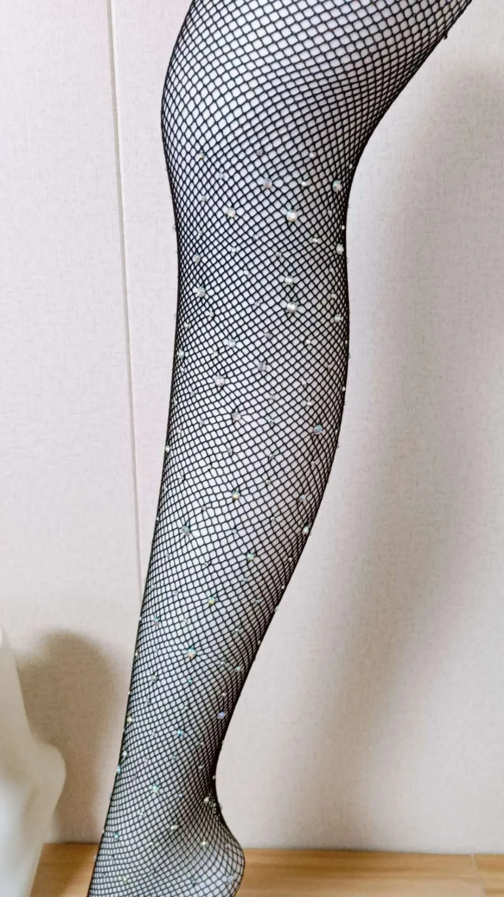 Huayi Hot Sale Seamless Crystal Clear Diamond Tights Fishnet Body ...
