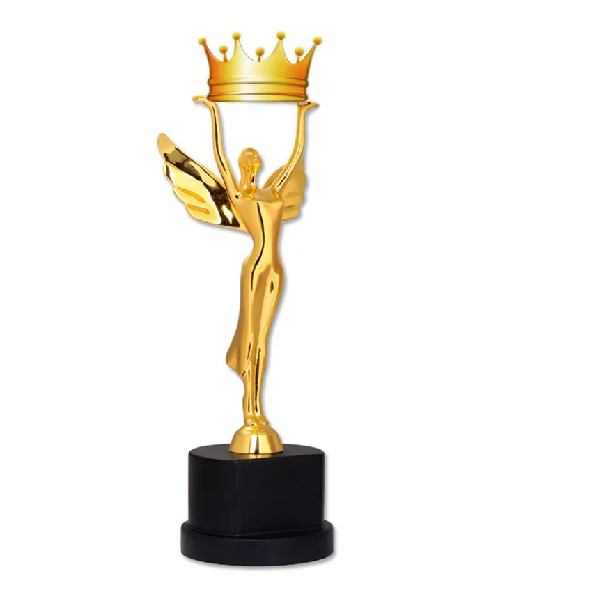 Gold Gift Trophies - Customizable Metal Medals for Awards